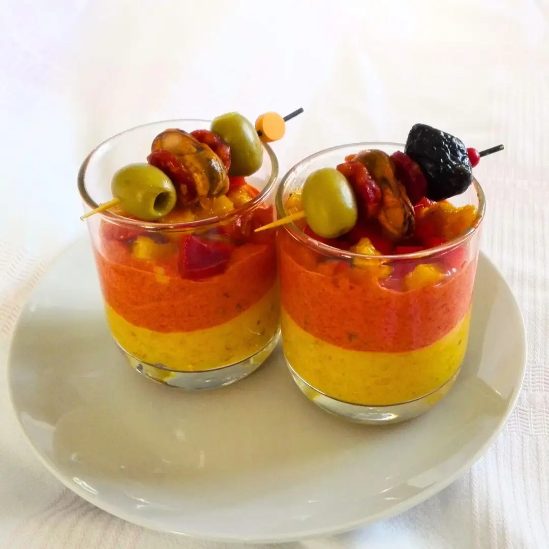 Verrines de poivrons